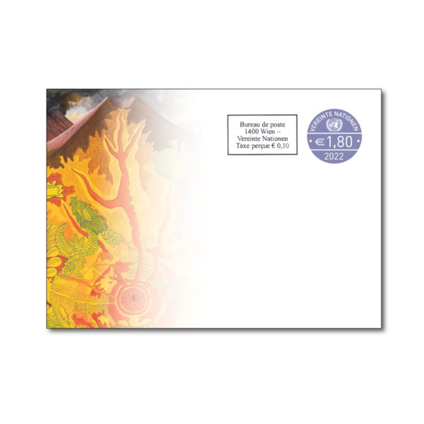 € 1,90 REVALUED PRE-STAMPED ENVELOPE - UN Stamps