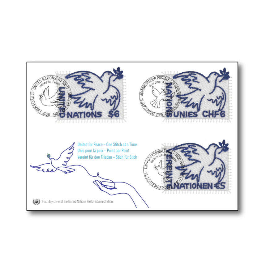 United for Peace - First Day Cover Triple - UN Stamps